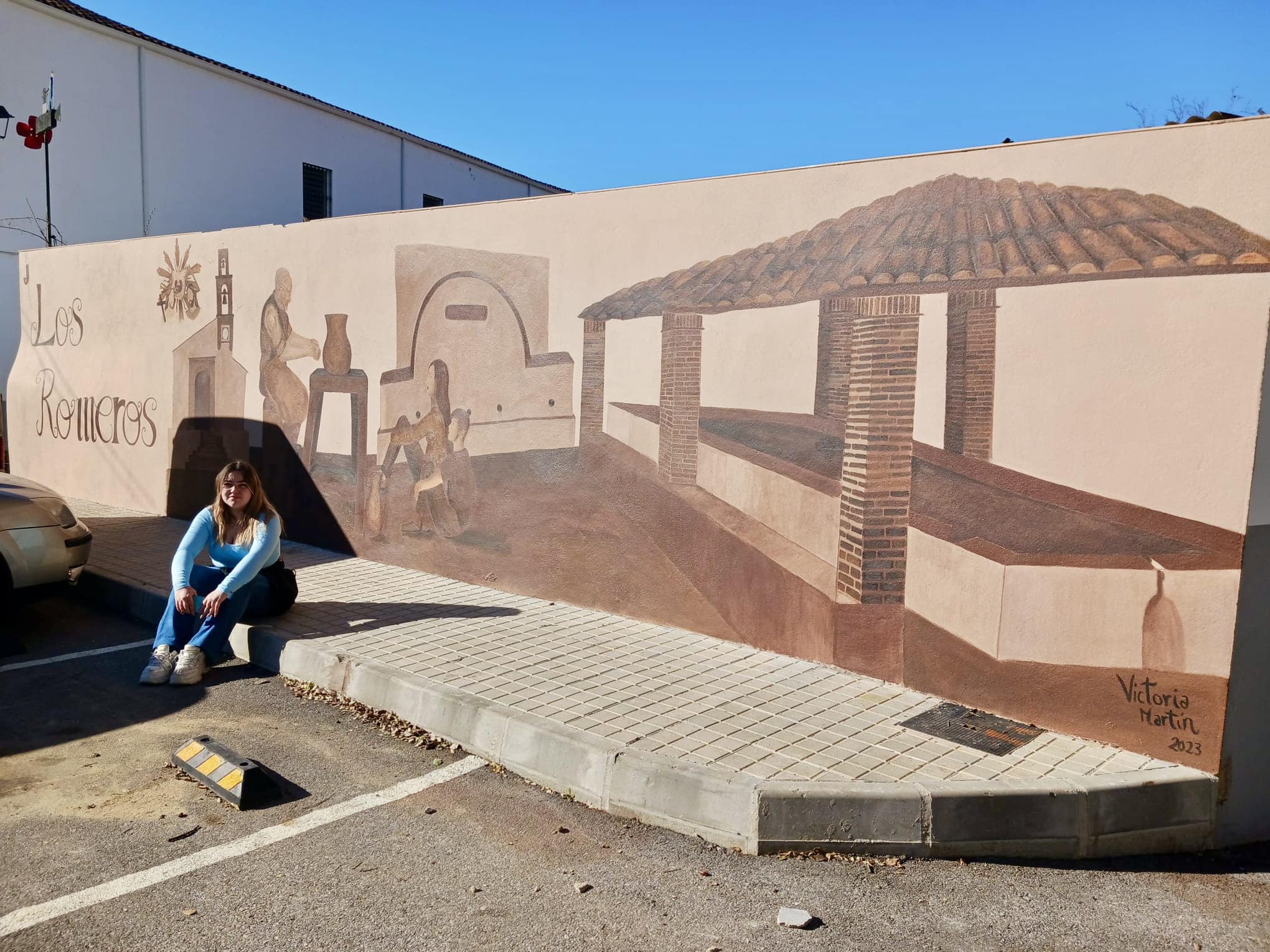 Los Romeros acoge el mural ‘Raíces’ de la vecina y artista Victoria ...